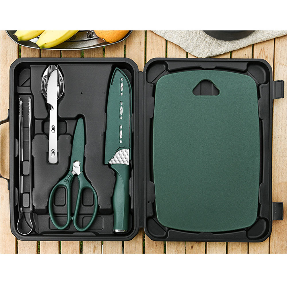 UtanKing™ Cooking Utensils Organizer Set BBQ Camping Cookware Set ...