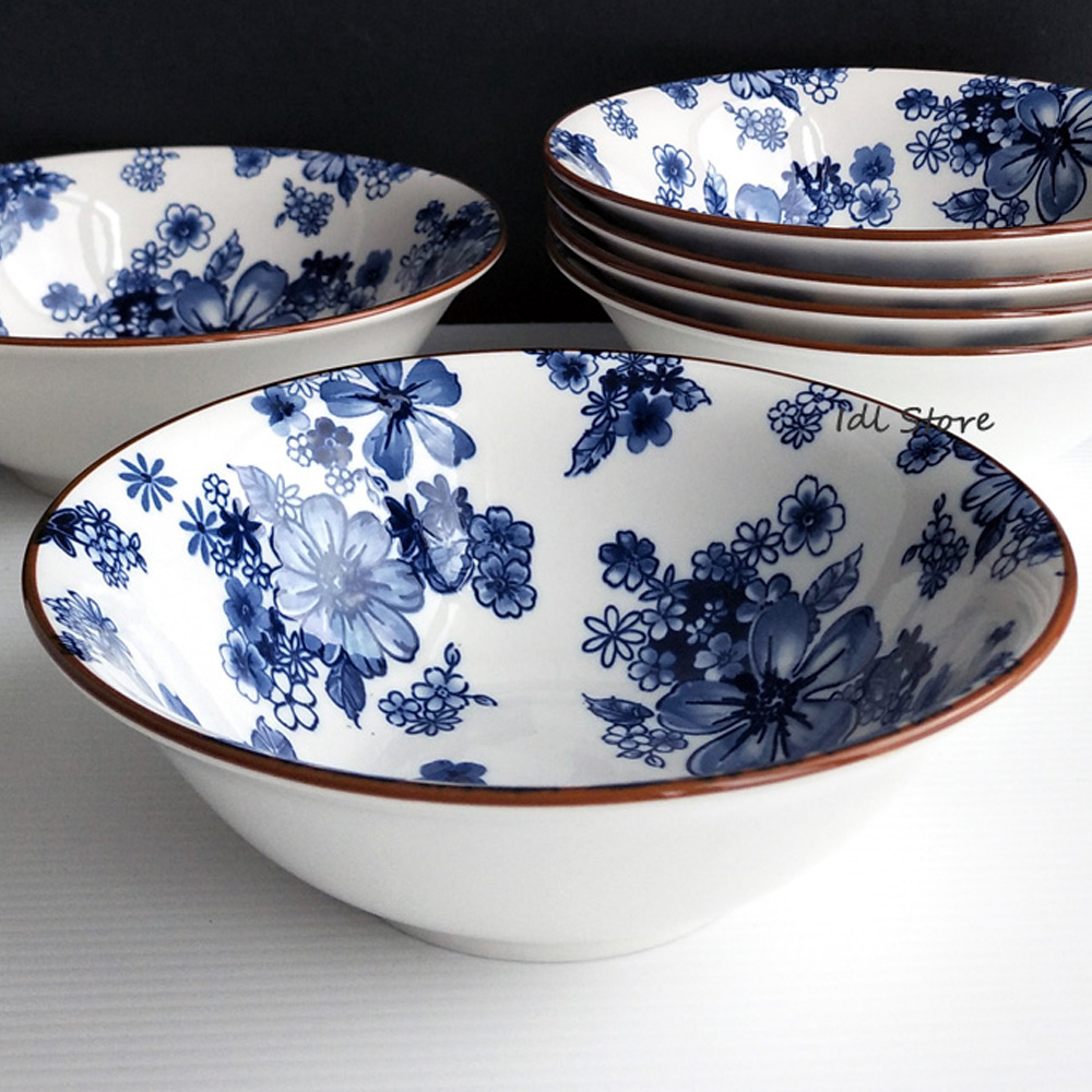 Porcelain Dinner Plate Soup Plate Bowl Set Pinggan Mangkuk Japenese ...