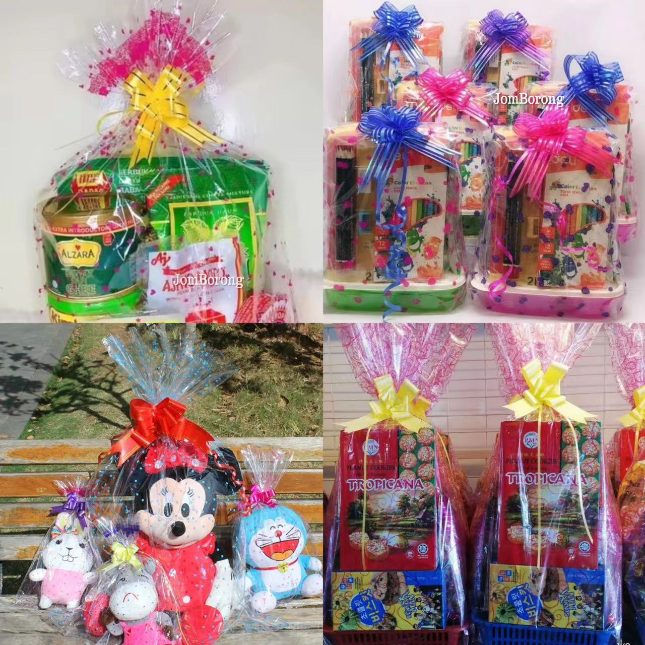 (50METER) HAMPER Wrapping Waterproof Flower Paper Gift Wrapper Birthday ...