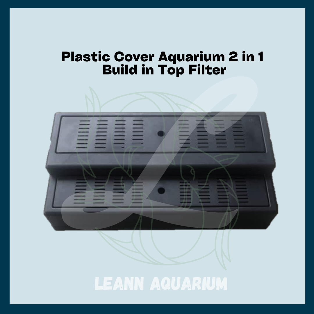 🔥HOT🔥 Plastic Cover Aquarium 2 in 1 Build in Top Filter | Shopee Malaysia
