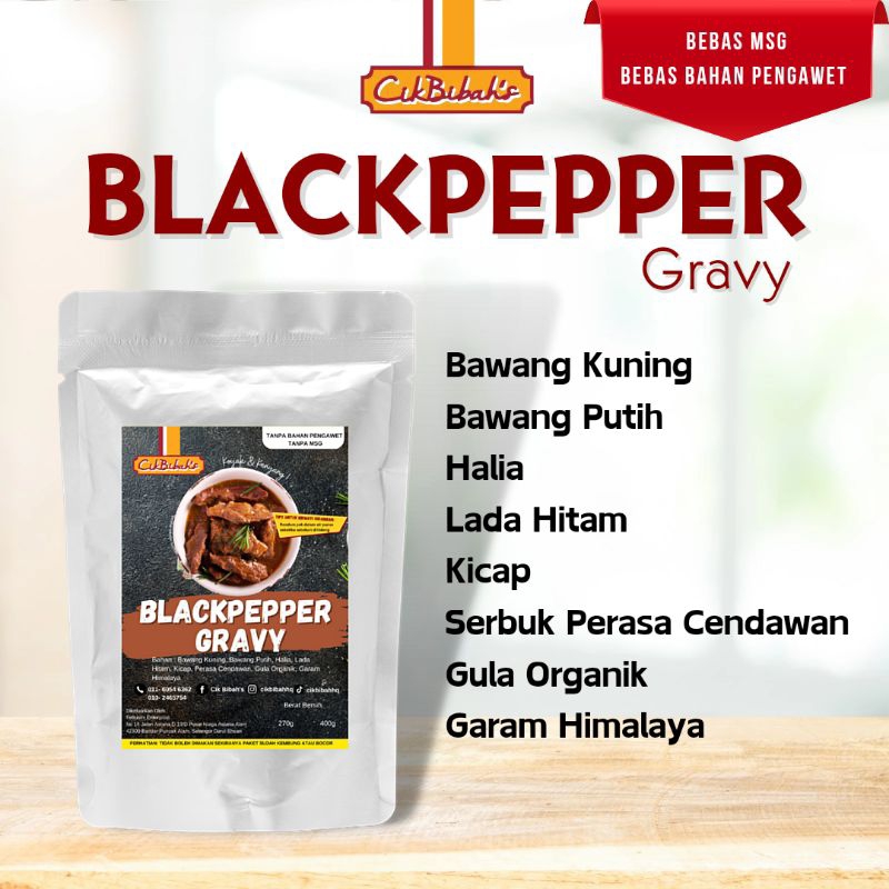 270g Sos Lada hitam ( ready to eat ) Blackpepper Sauce Gravy No Msg No ...