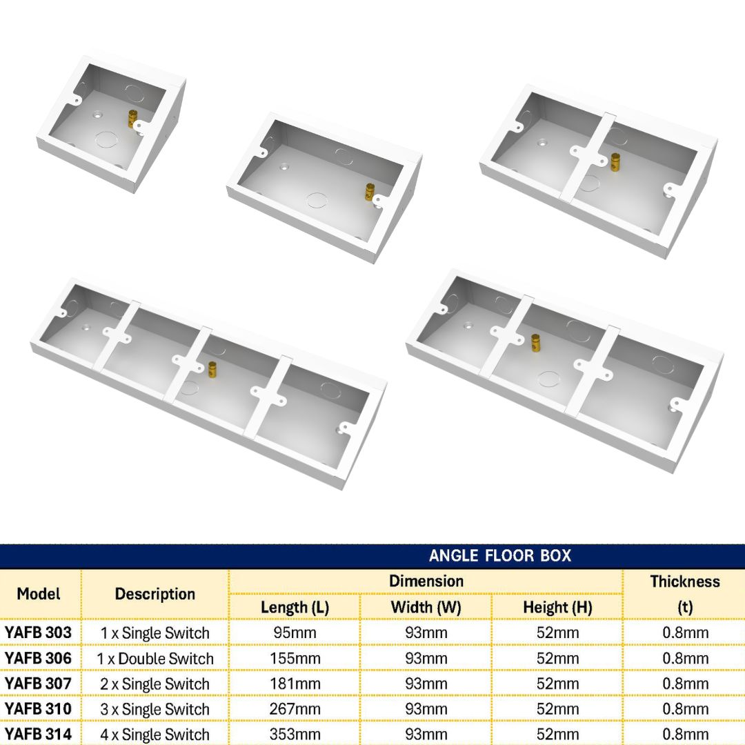Heavy Duty Metal Switch Box Junction Box Angle Floor Box Electrical ...