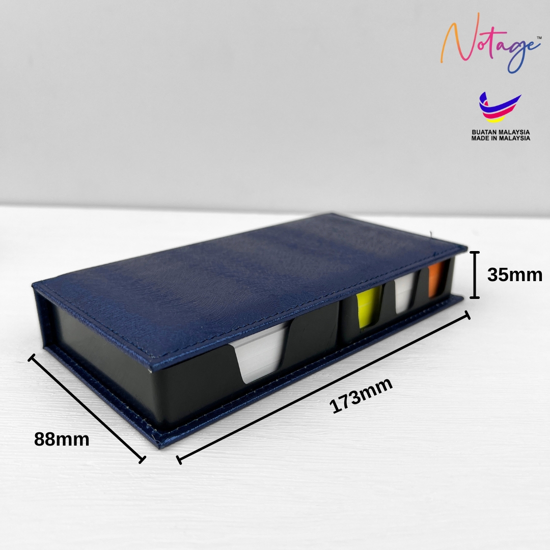 ReStick Memo Box with 200 sheets of Plain Memo Pads and 3 Colour ...