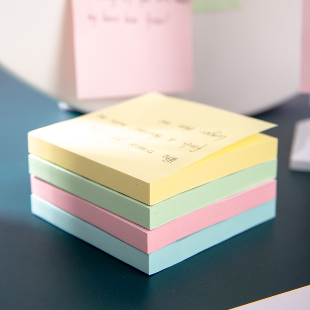 Deli Memo Sticky Notes (3" x 3" x 100 Sheets) EA01303 | Shopee Malaysia