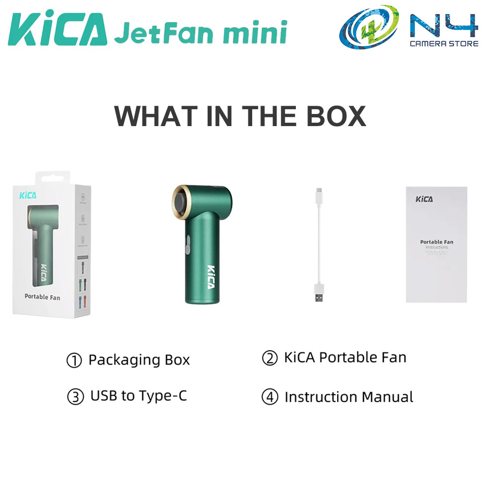 KICA Jetfan Mini Portable Mini Fan Pocket Air Blower Electric Turbo Fan ...