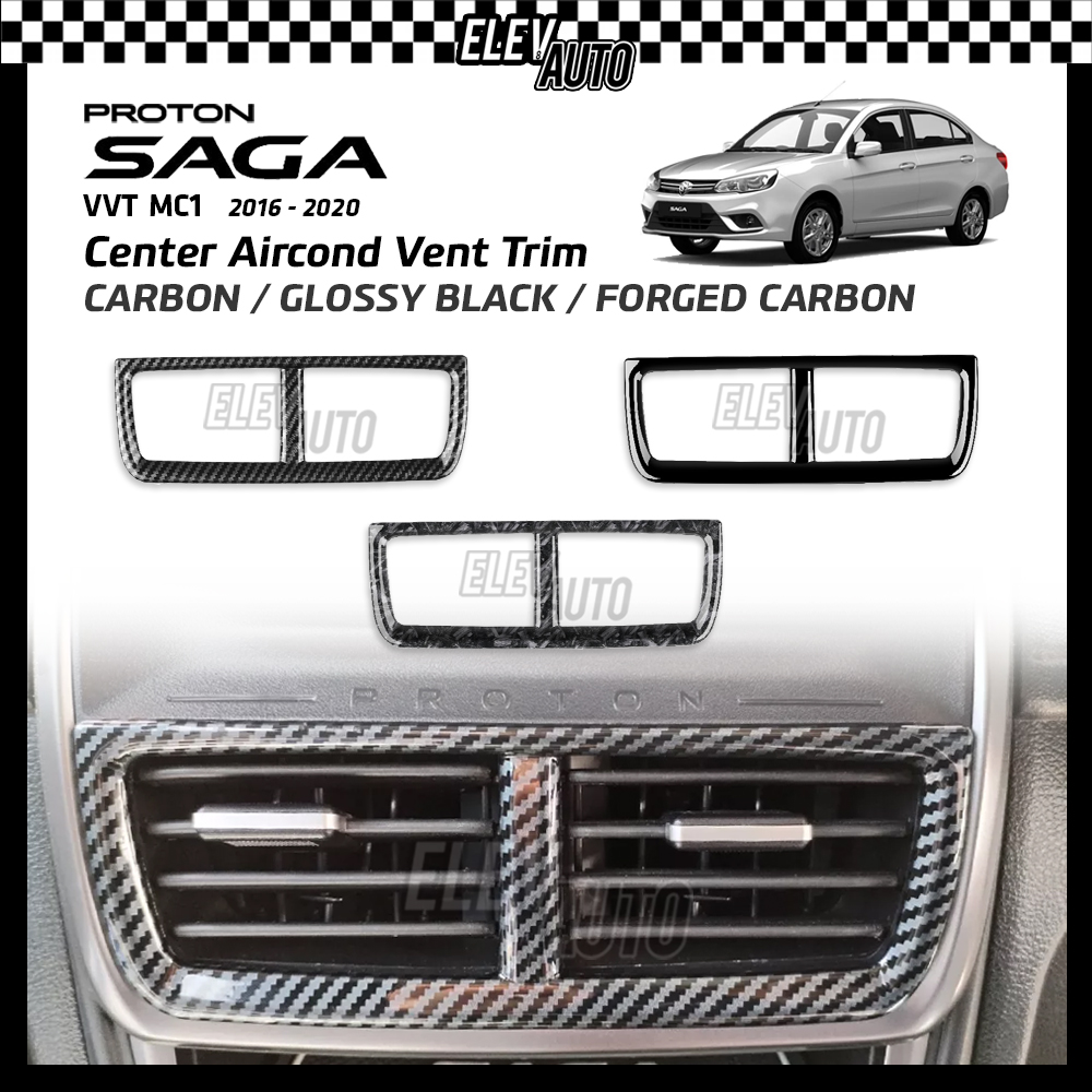 Proton Saga VVT MC1 2016 - 2020 Aircond Vent Trim Cover Carbon Fiber ...