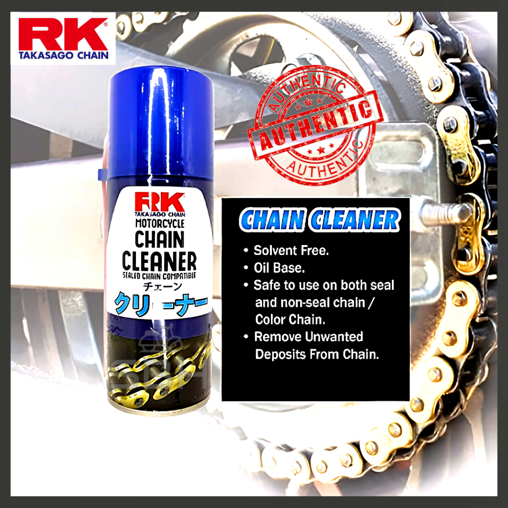 100% AUTHENTIC RK TAKASAGO MOTORCYCLE CHAIN LUBE AND CHAIN CLEANER ...
