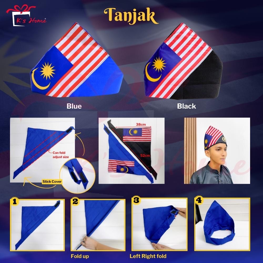 ⚡️Ready Stock⚡️Bendera Malaysia Tanjak Merdeka Kerongsang Sash ...