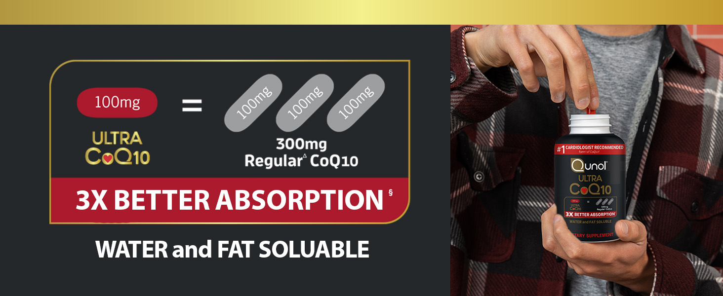 Qunol ULTRA CoQ10 | Liquid CoQ10 100mg | Ubiquinol CoQ10 |Extra ...