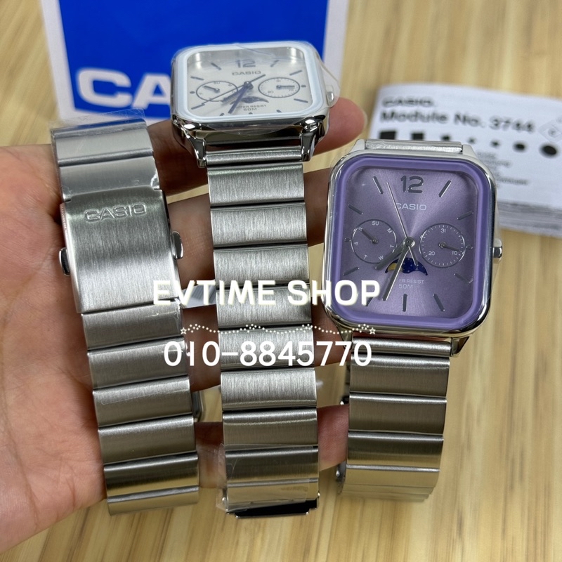 100% ORIGINAL CASIO MEN ANALOG MOON PHASE MTP-M305D-1 / MTP-M305D-7 ...