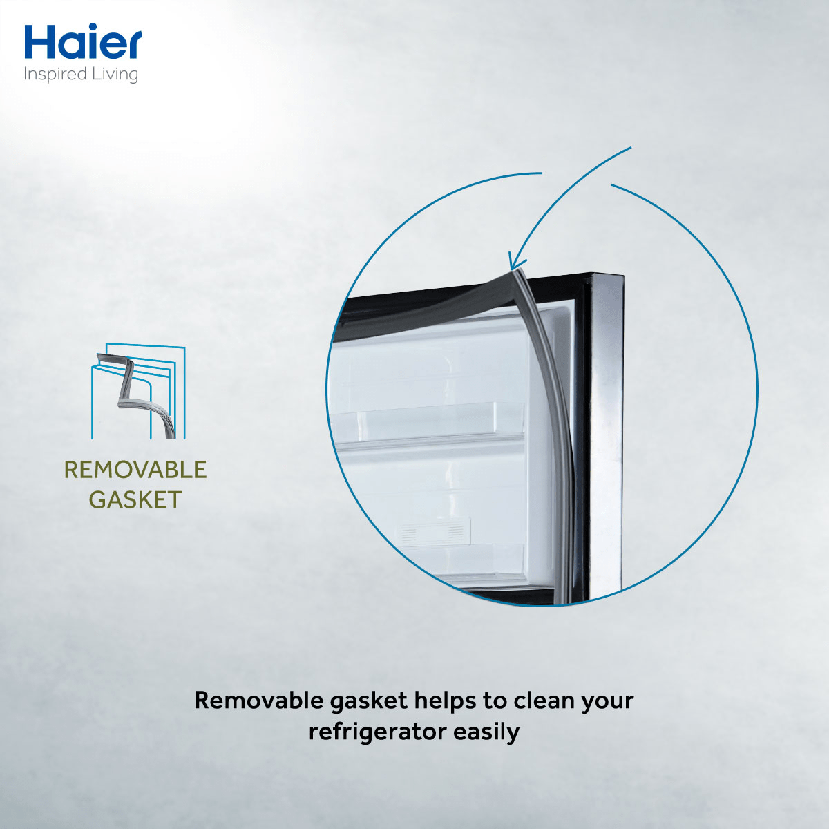 HAIER HRF-IV258H 258L INVERTER DEO Fresh Chiller Box / ELBA 2 Door ...