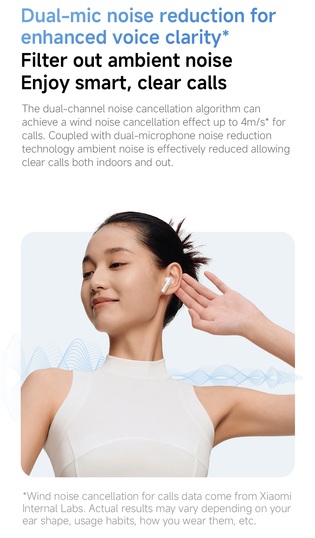 Redmi Buds 6 Active Dual-mic noise reduction/Up to 30 hours battery ...