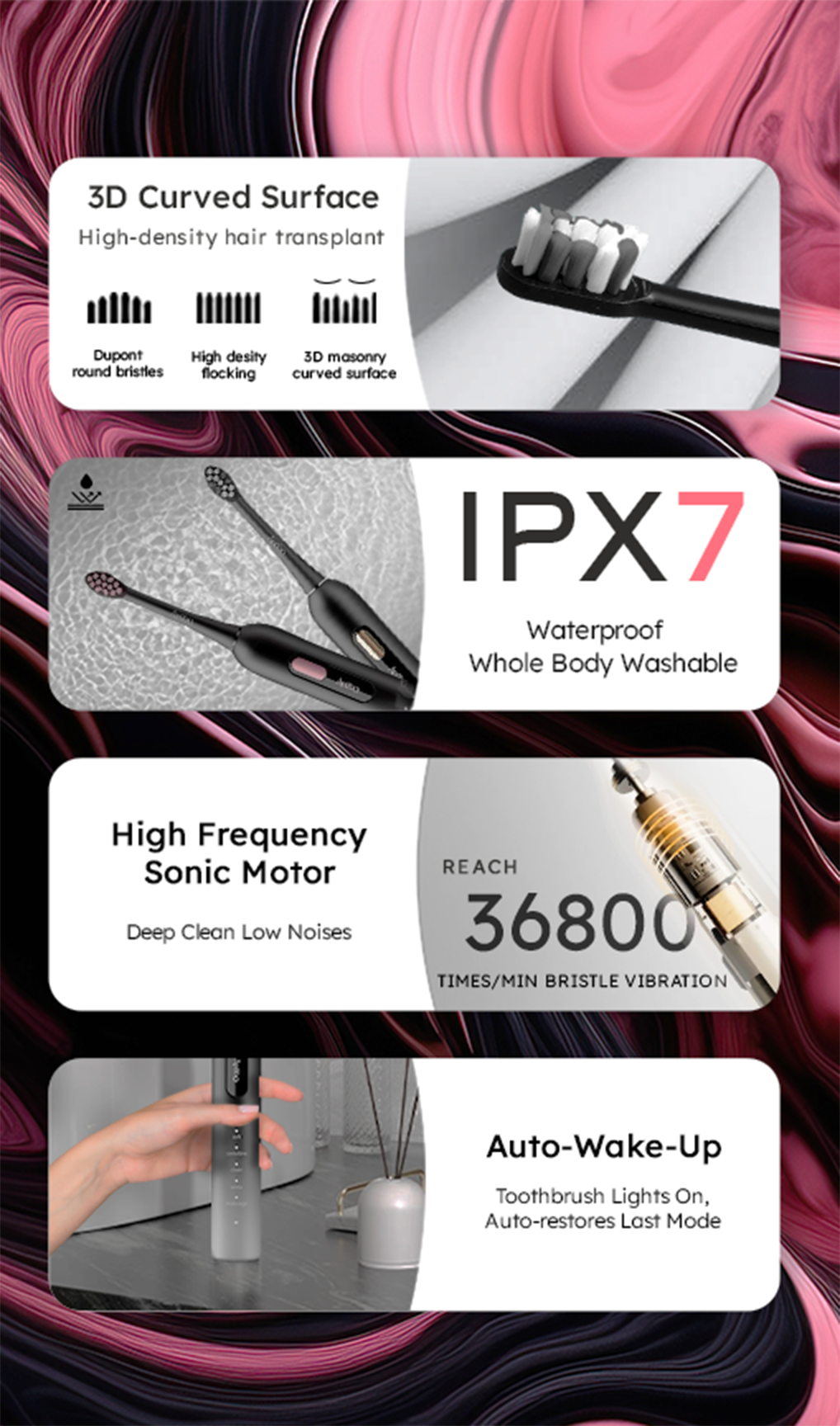 ApiYoo Sonic Electric Toothbrush Deluxe Gift Box T15 with Tumbler ...