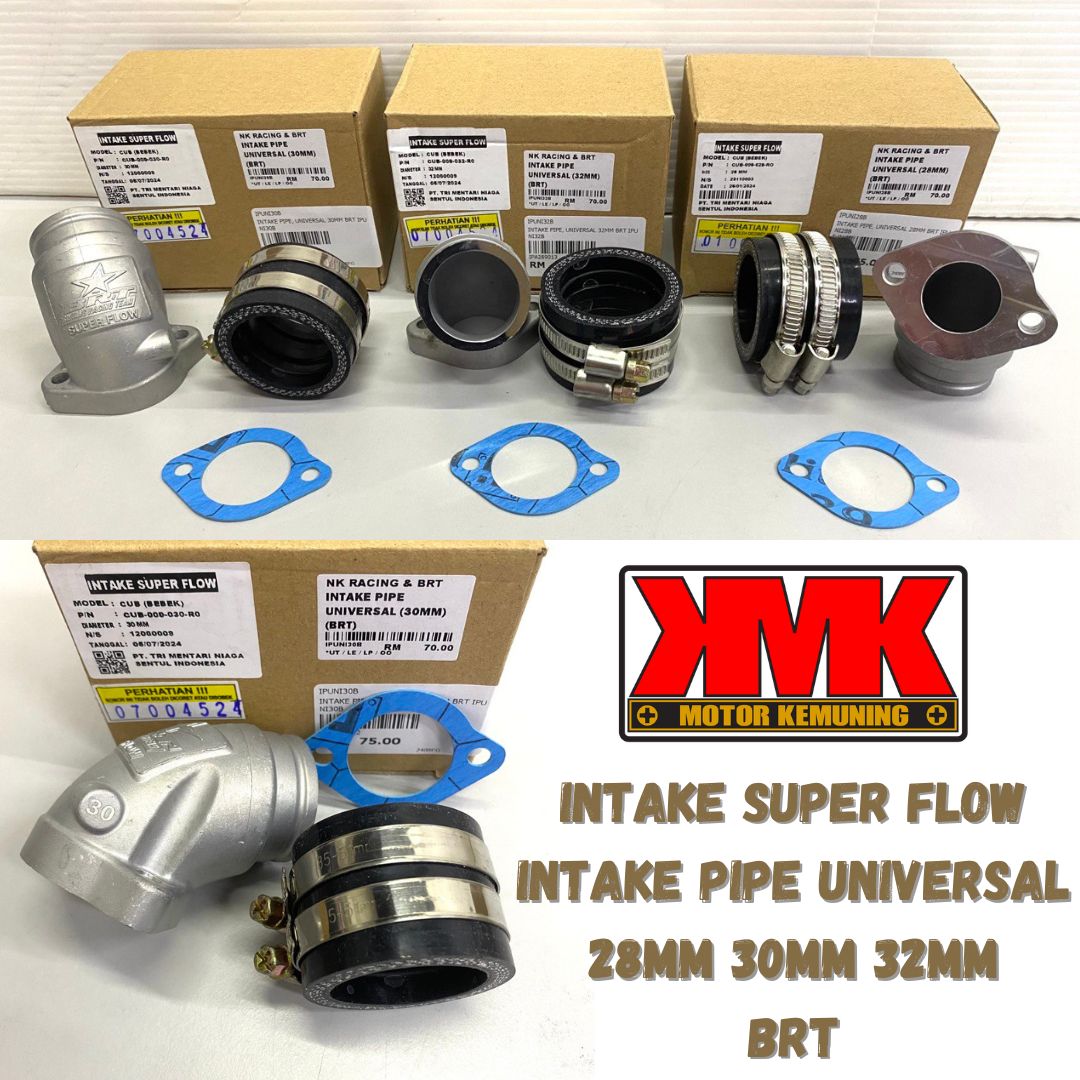 BRT INTAKE SUPER FLOW INTAKE PIPE UNIVERSAL 28mm 30mm 32mm BRT 28 30 32 | Shopee Malaysia