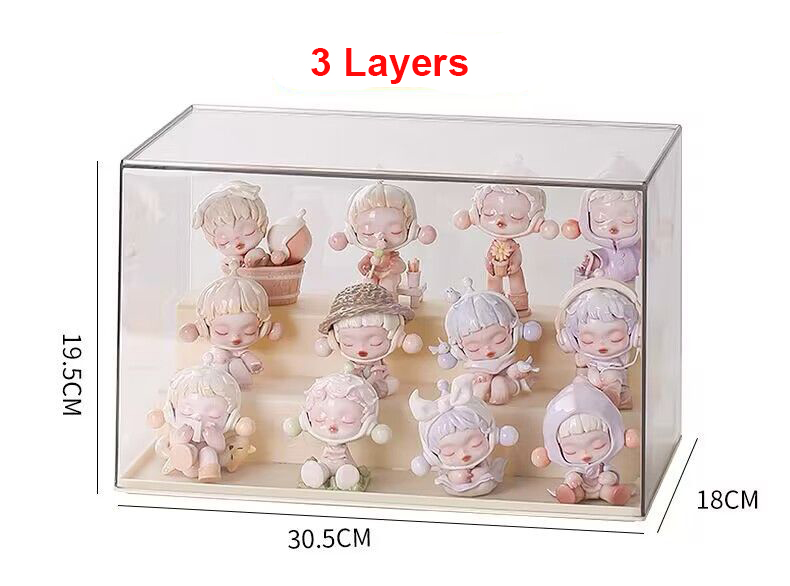 Toys Display Box Cabinet Transparent Lego Blind Box Storage Dustproof ...