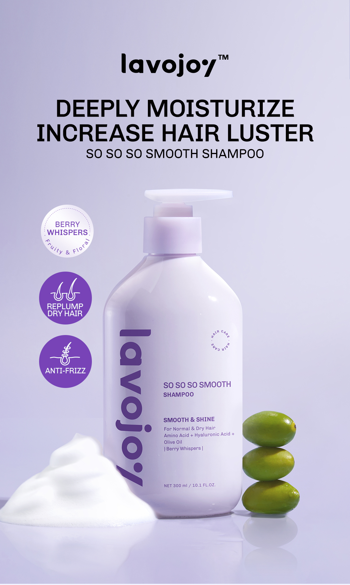 [NEW] lavojoy Anti Hair Frizzy So So So Smooth Shampoo 300ml | Anti ...
