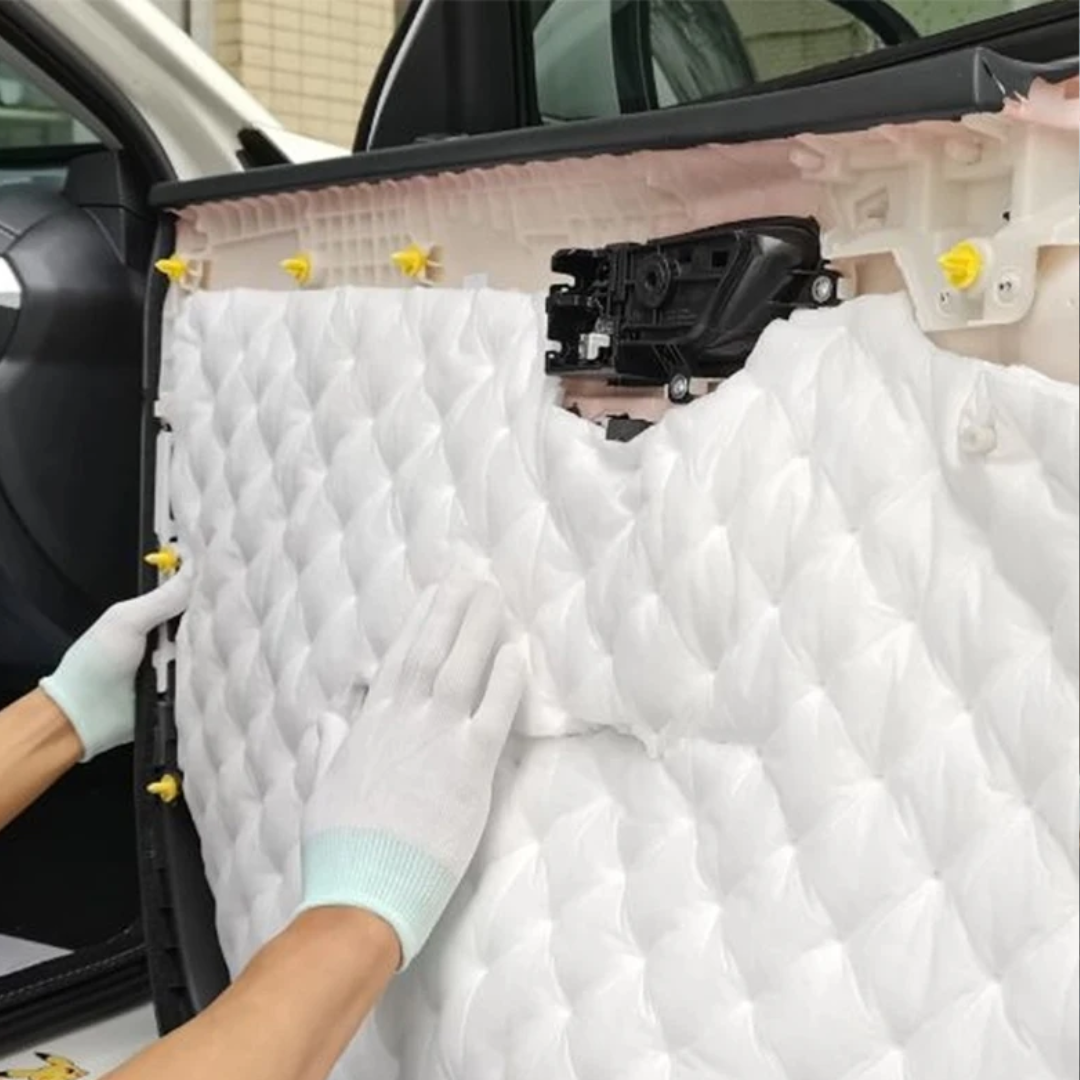 Car Memory Foam & White Cotton Soundproofing Noise Proof Mat White ...