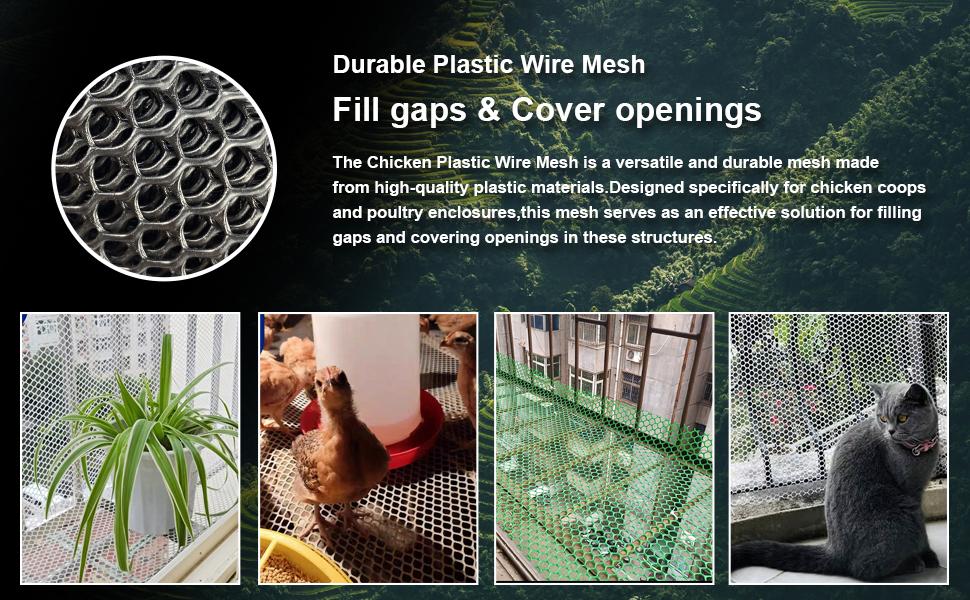 0.5m 1m Width/PVC Plastic Gate Guard/PVC Jaring/Garden Wire Mesh ...