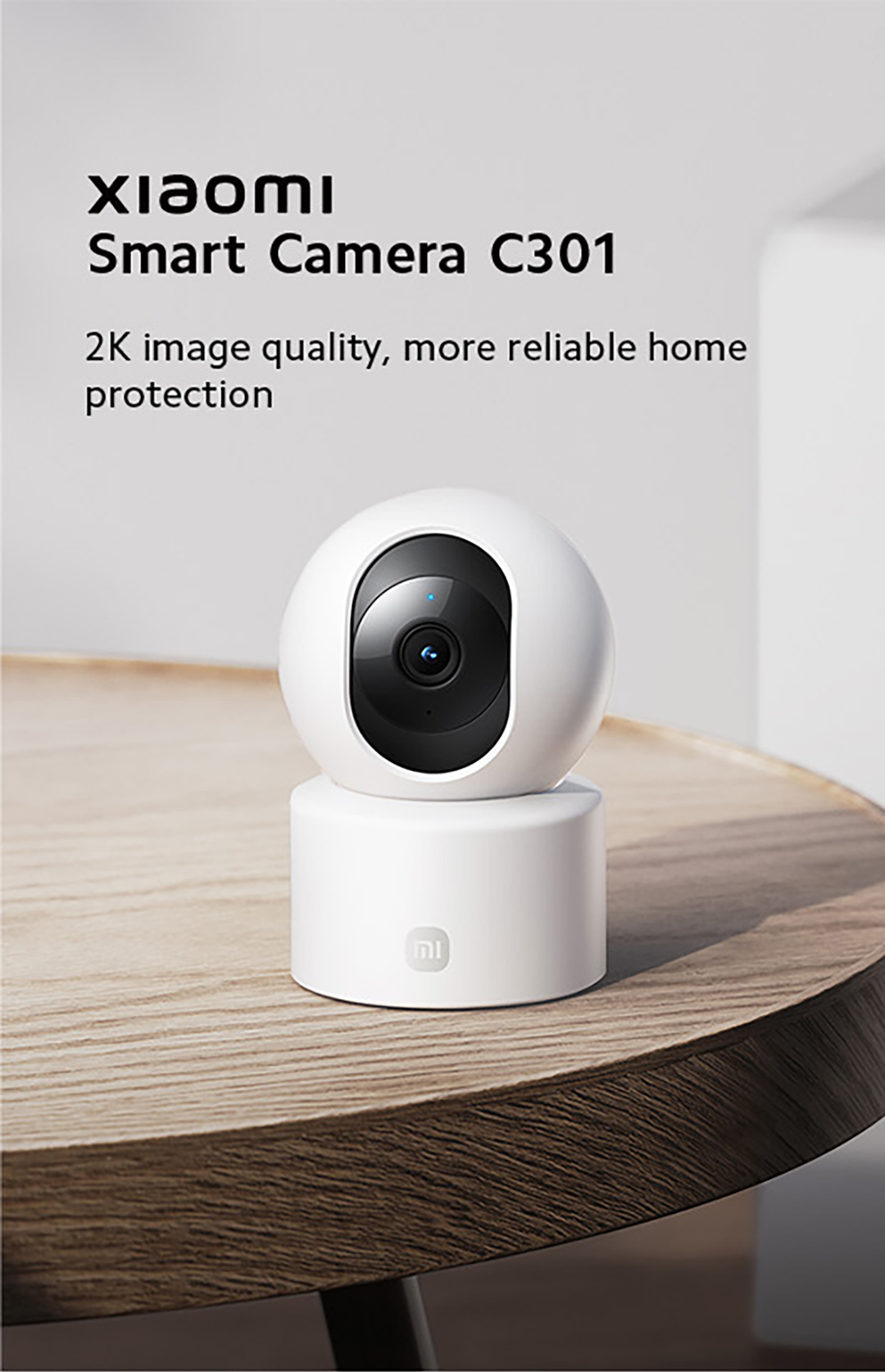 Xiaomi Smart Camera C301 2K+3MP/night vision/360° horizontal view/human ...