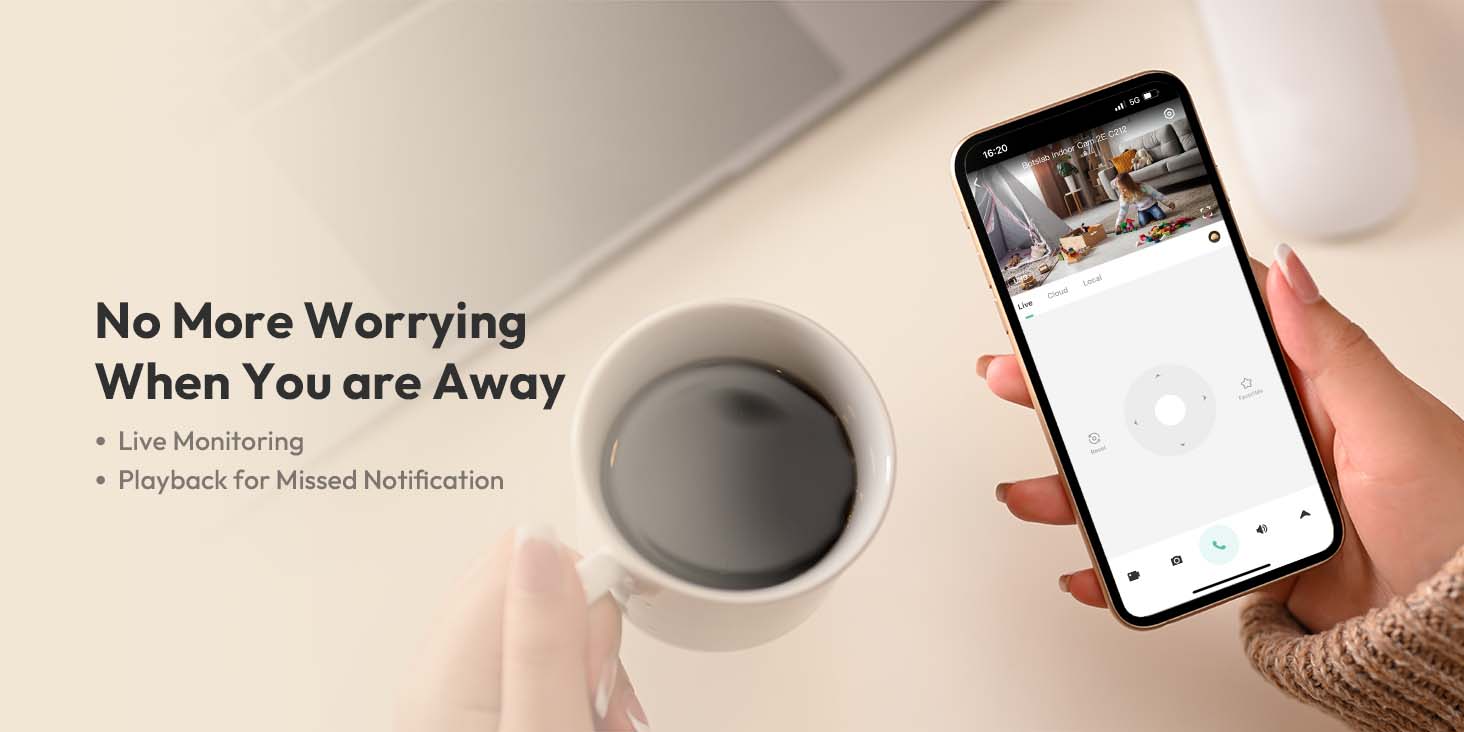 Botslab Indoor Cam 2E C212 2K Wi-Fi Smart Pan 360 Tilt Camera | Shopee ...