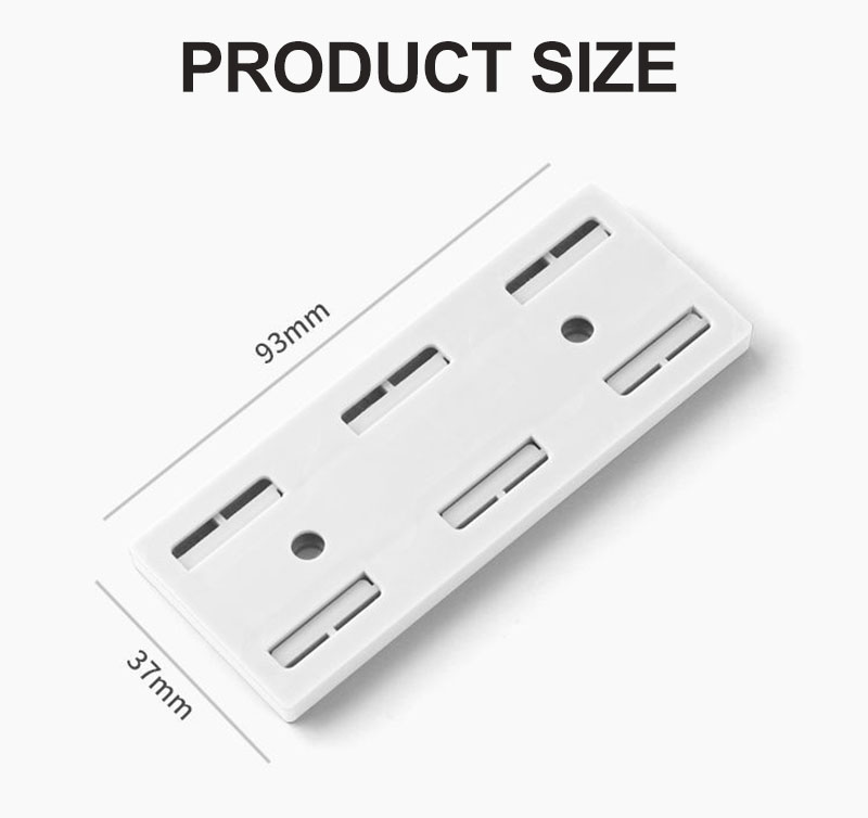 Socket Extension Sticker Power Strip Holder Panel Plug-In Cable Hook ...
