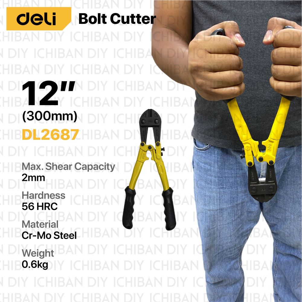 DELI Bolt Cutter 12" 14" 18" 24" 30" 36" 42" Heavy Duty Steel Clipper ...
