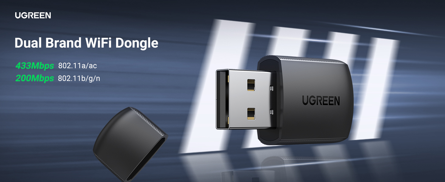 Ugreen Ac1300 Wifi Adapter Wireless Adapter 1300mbps 5ghz 2 4ghz Dual