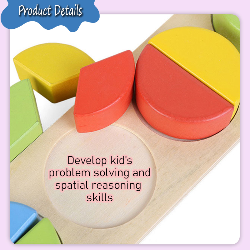 [Little B House] Wooden Toys Shape Matching Game Shape Learning ...