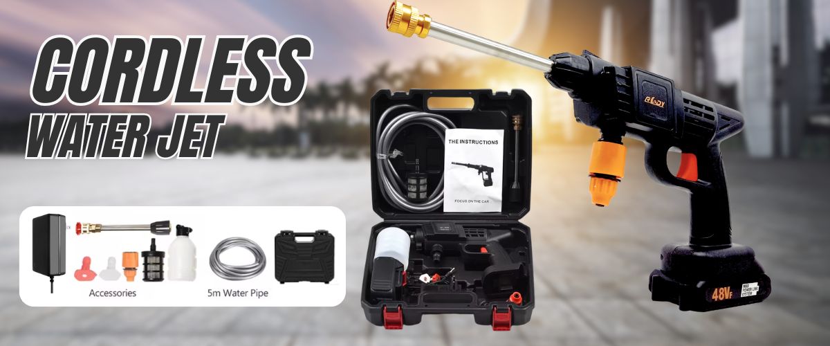 𝐆𝐋𝐎𝐁𝐀𝐋 𝐏𝐑𝐎 Cordless Water Jet High Pressure Portable Water Jet Car Wash ...