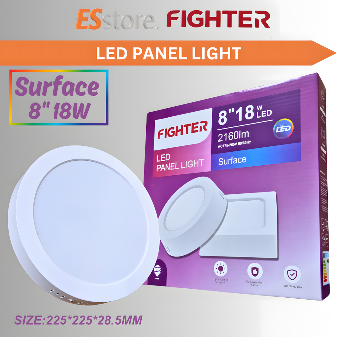 Fighter 6" 12W / 8"18W / 12"24W Surface Led Panel Light | Shopee Malaysia