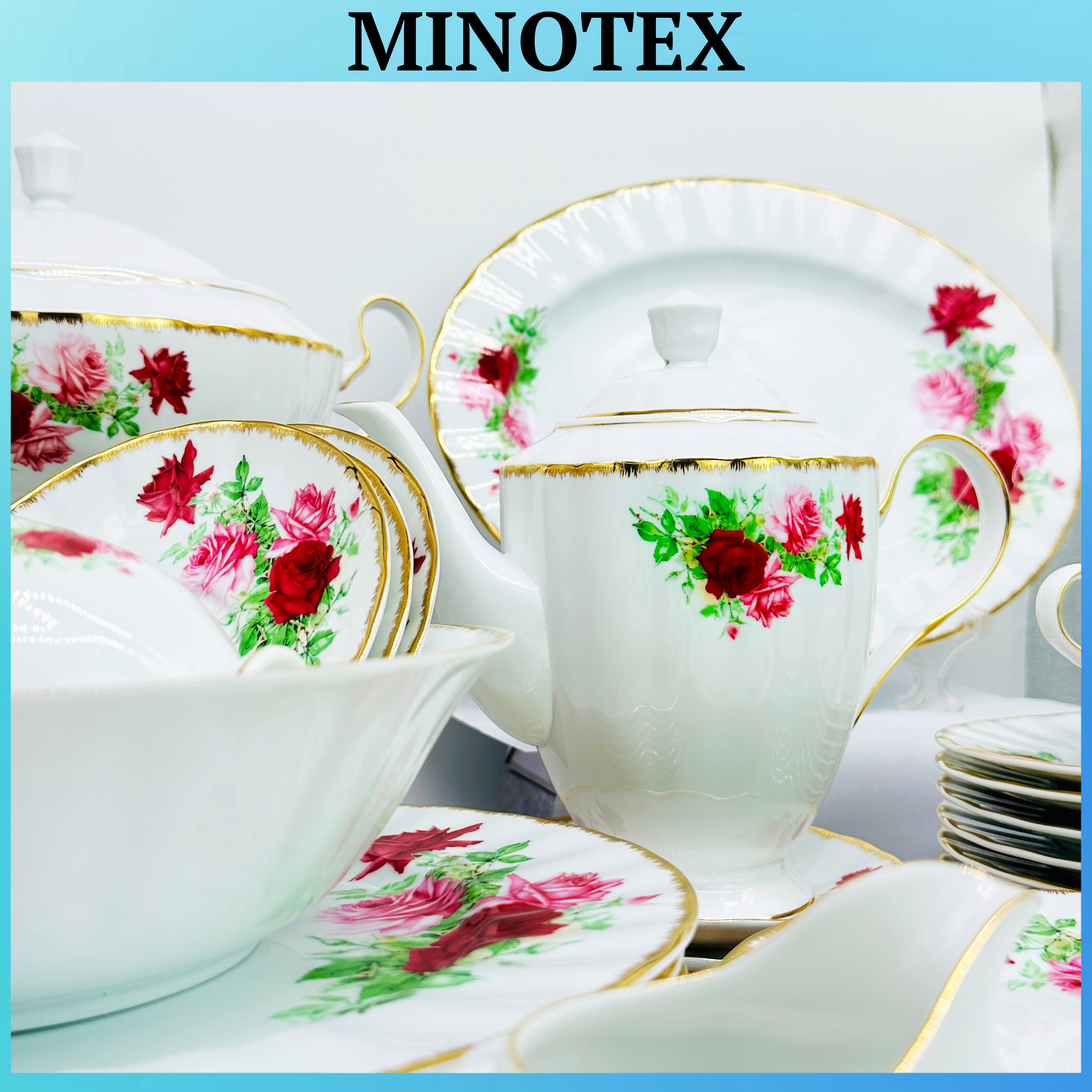 48pcs Auratic Fine Porcelain Dinner Set (8 Person) / Set Pinggan ...