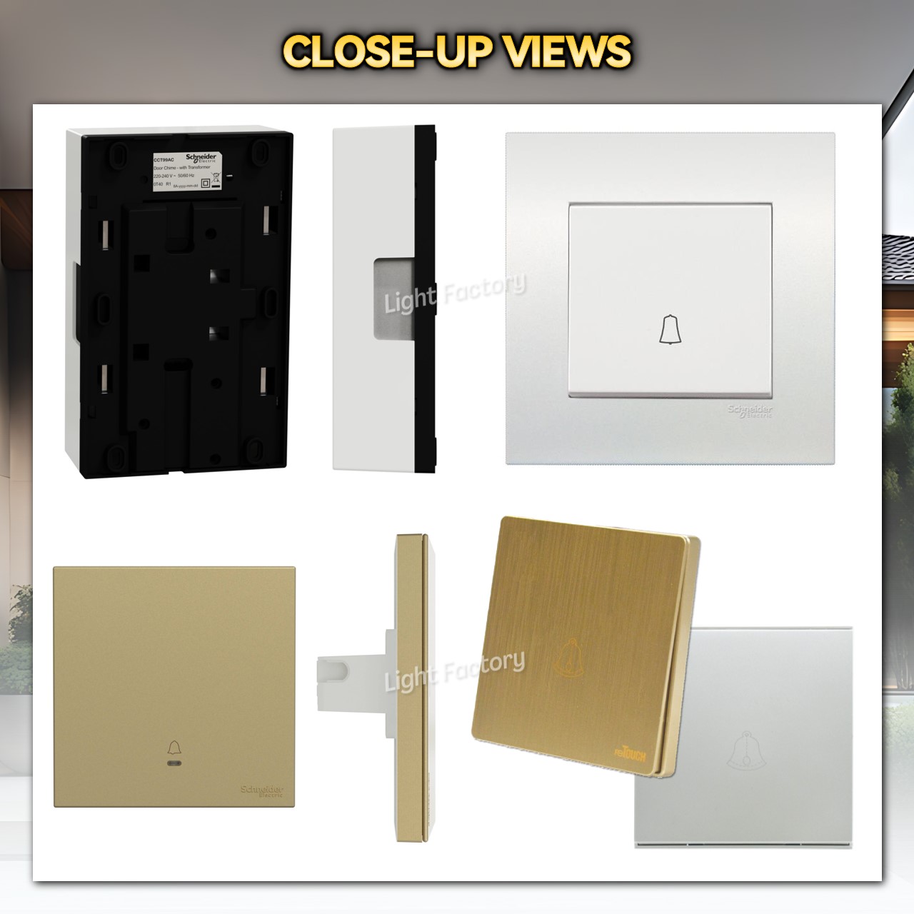 Schneider CCT99AC Door Bell 240V Mechanical Ding Dong Chime Wired ...