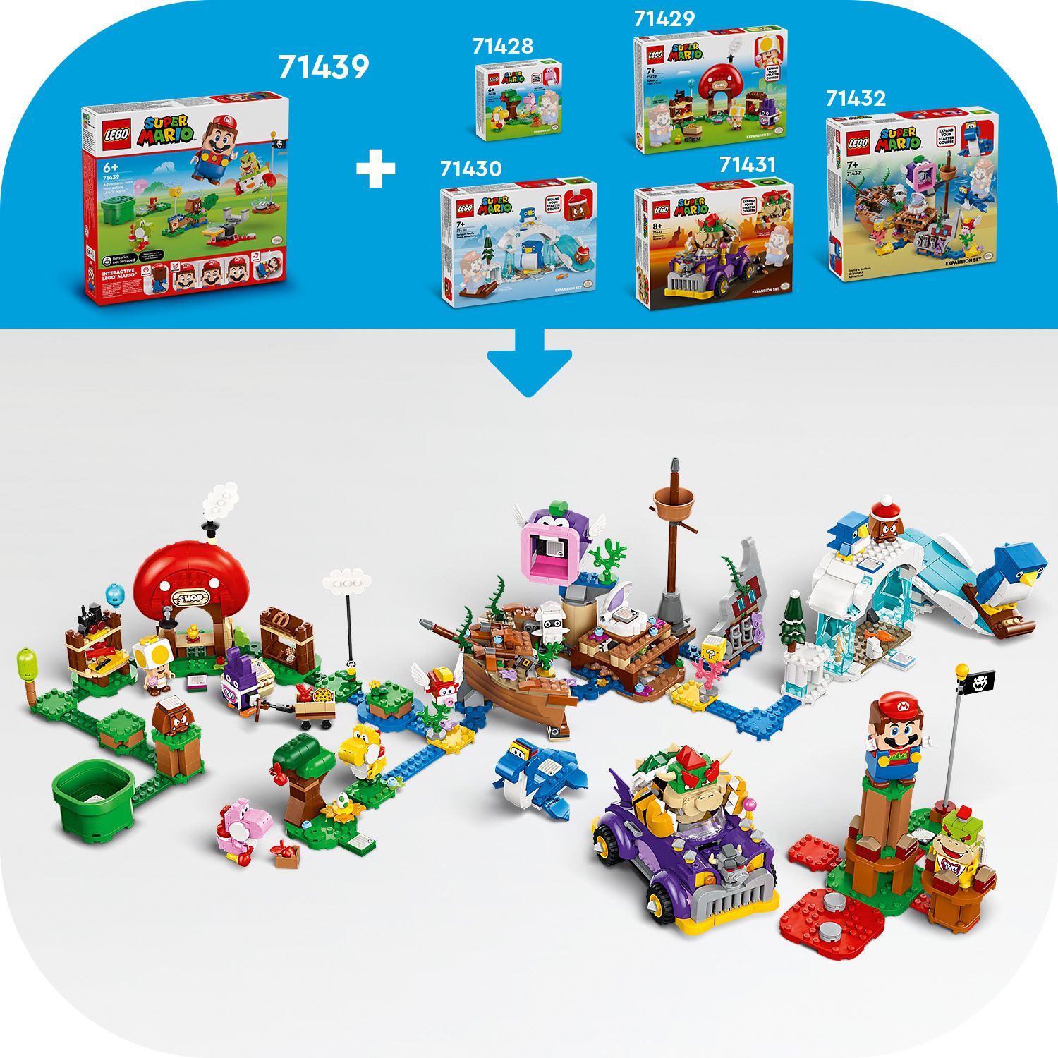 LEGO Super Mario 71432 Dorrie's Sunken Shipwreck Adventure Expansion ...
