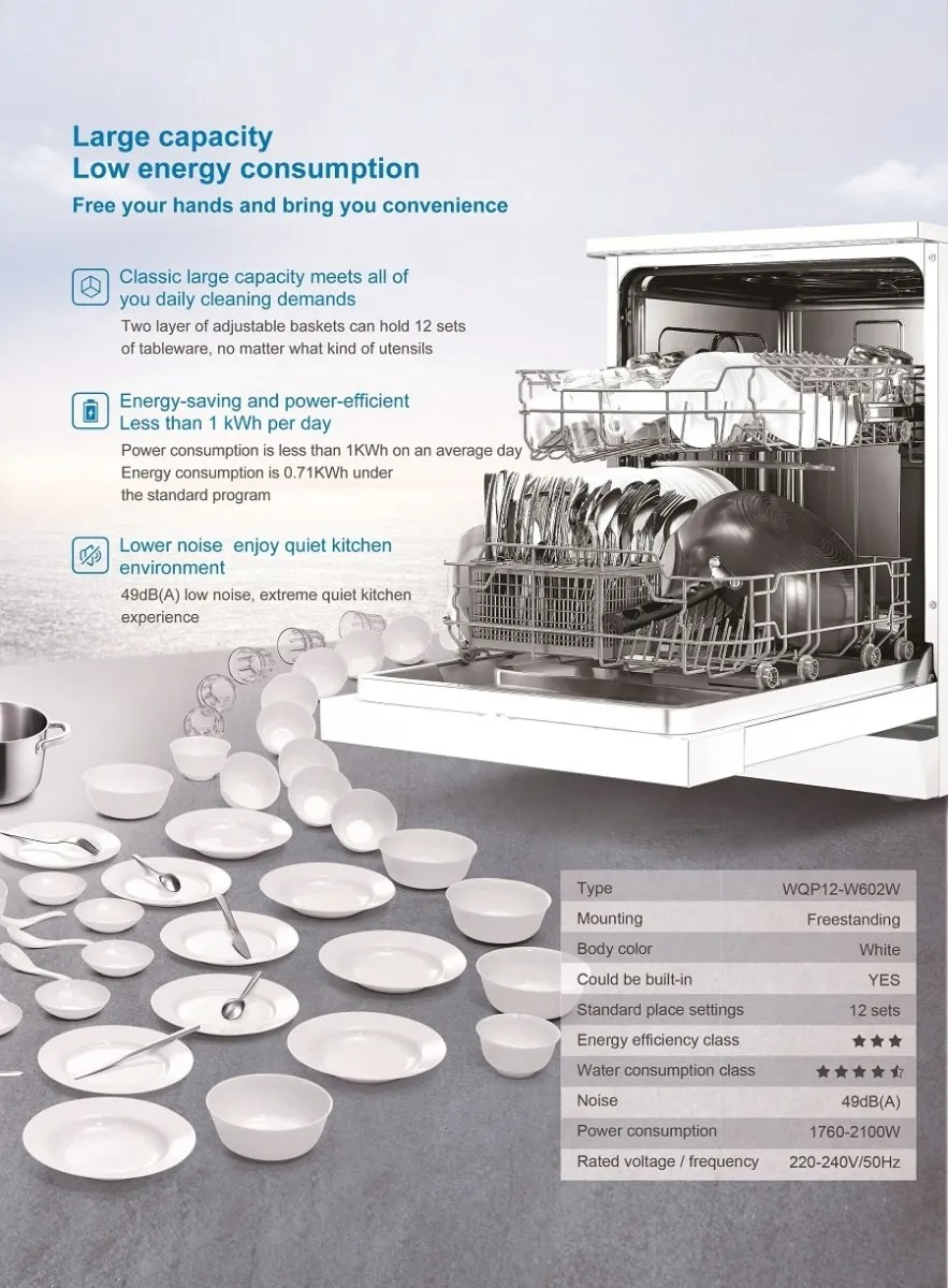 ROBAM 12-Place Settings Dishwasher W602W | Shopee Malaysia
