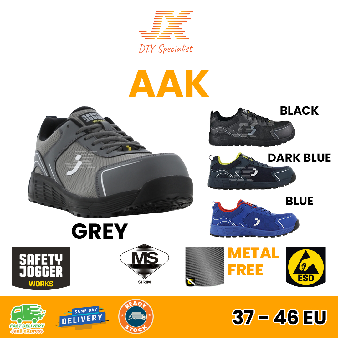 SAFETY JOGGER AAK S1P Low ESD Safety Shoes Composite Toecap Lightweight ...