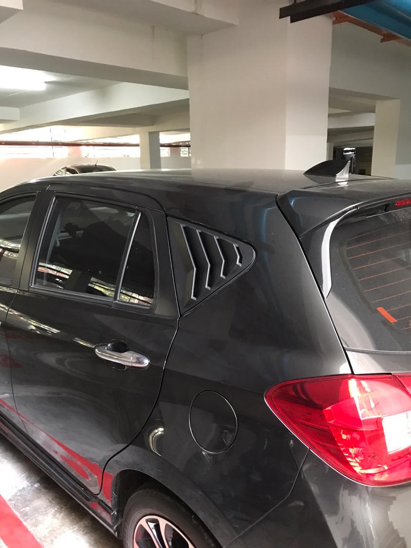 NEWPERODUA MYVI MUSTANG Shark Gill Window Louver Cover Cermin Tingkap ...