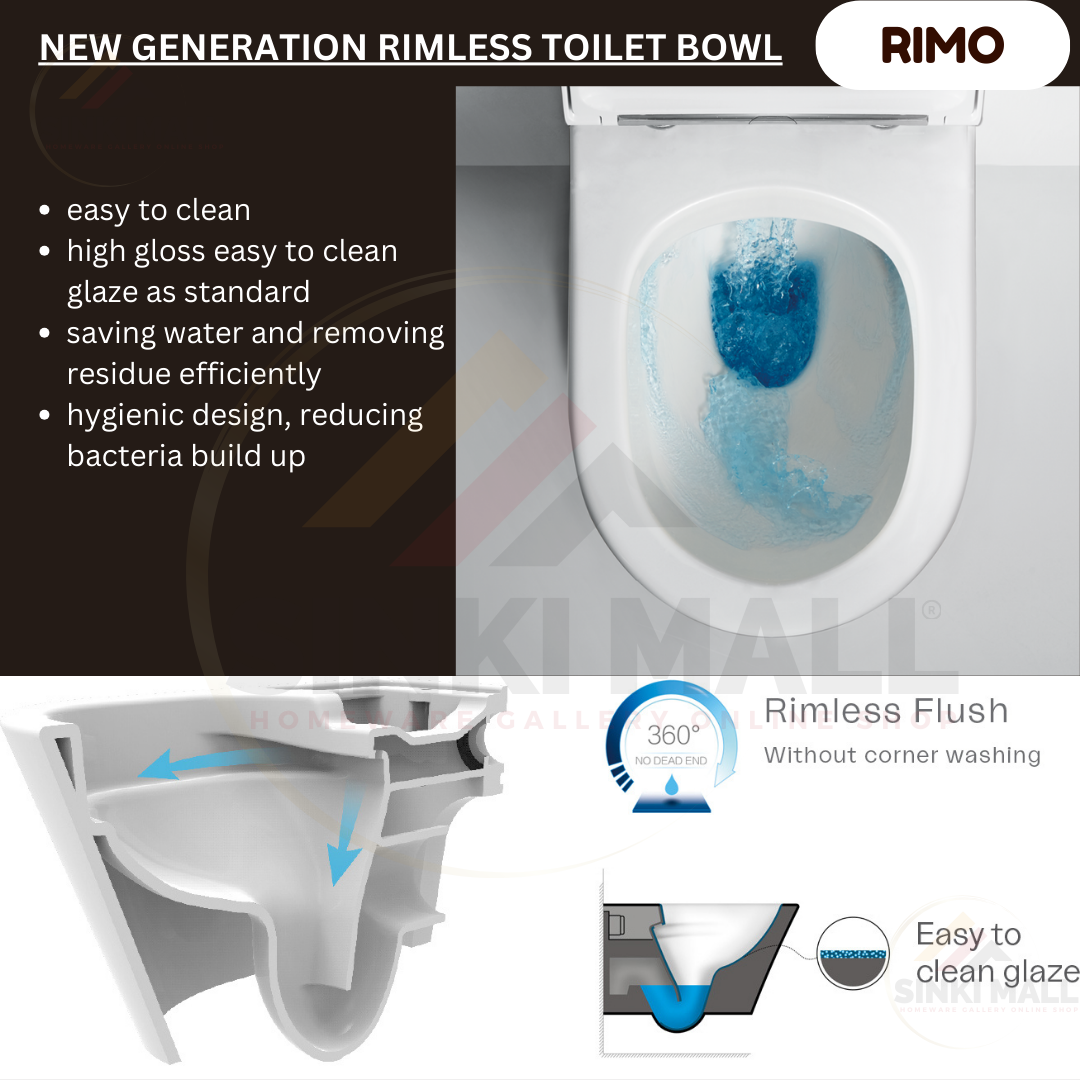 [S-TRAP] One Piece Two Piece Toilet Washdown Water Closet Jamban Duduk ...