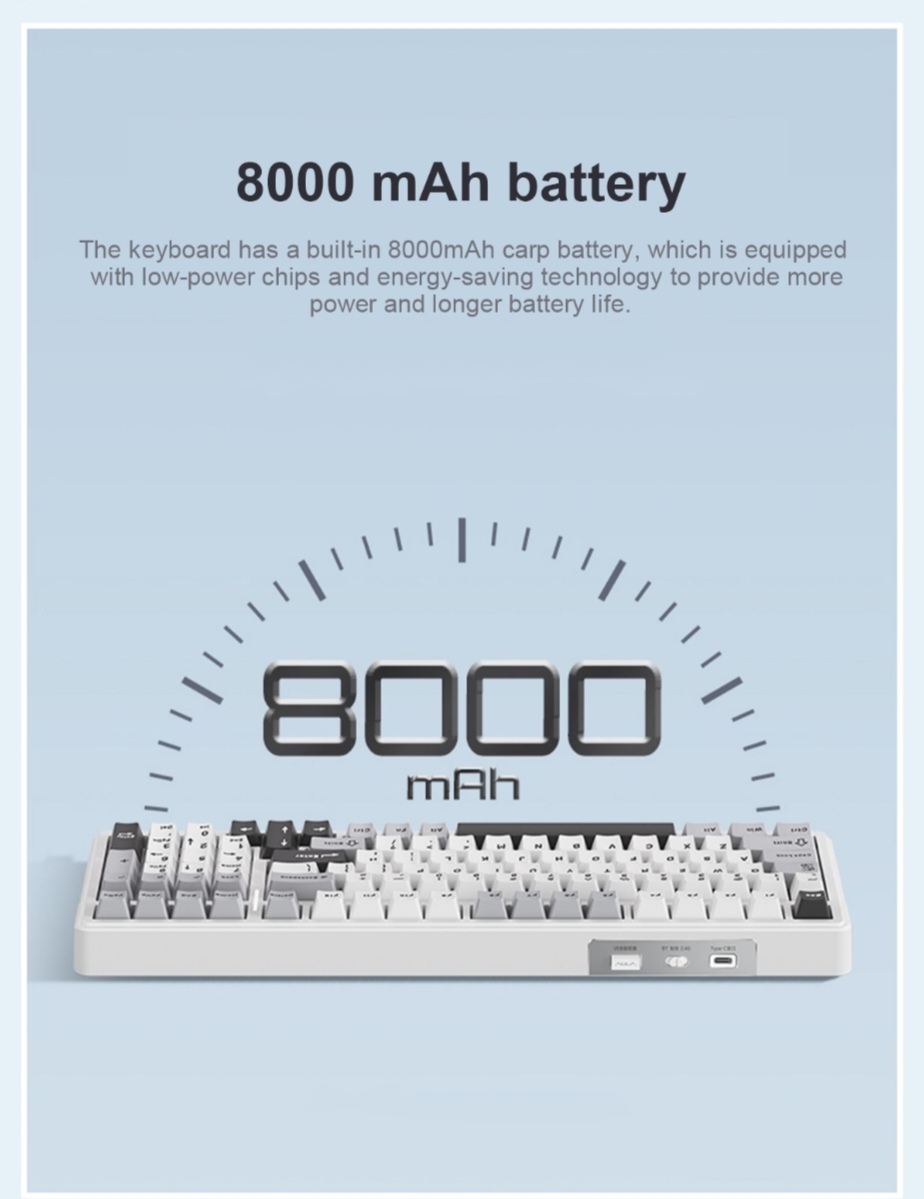 AULA F99 Customized Mechanical Keyboard 99 keys The 3 Mode Hot-swap ...