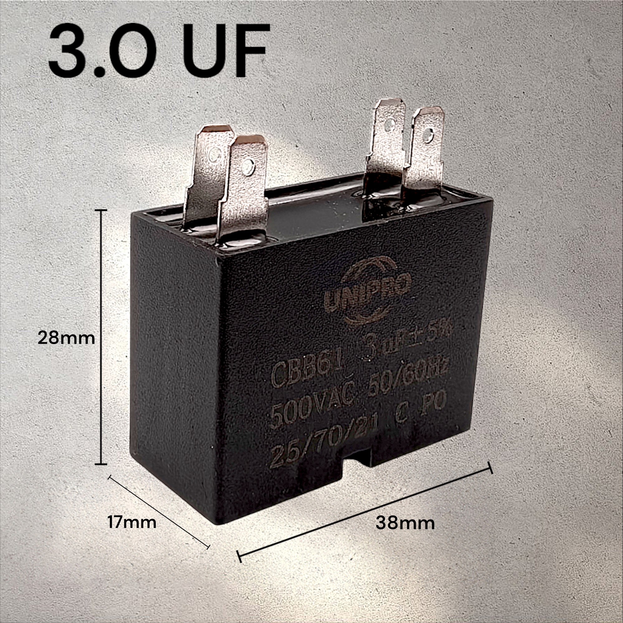 **Hight Quality** UNIPRO CBB61 500VAC 4 Pin Air Cond Fan Capacitor ...