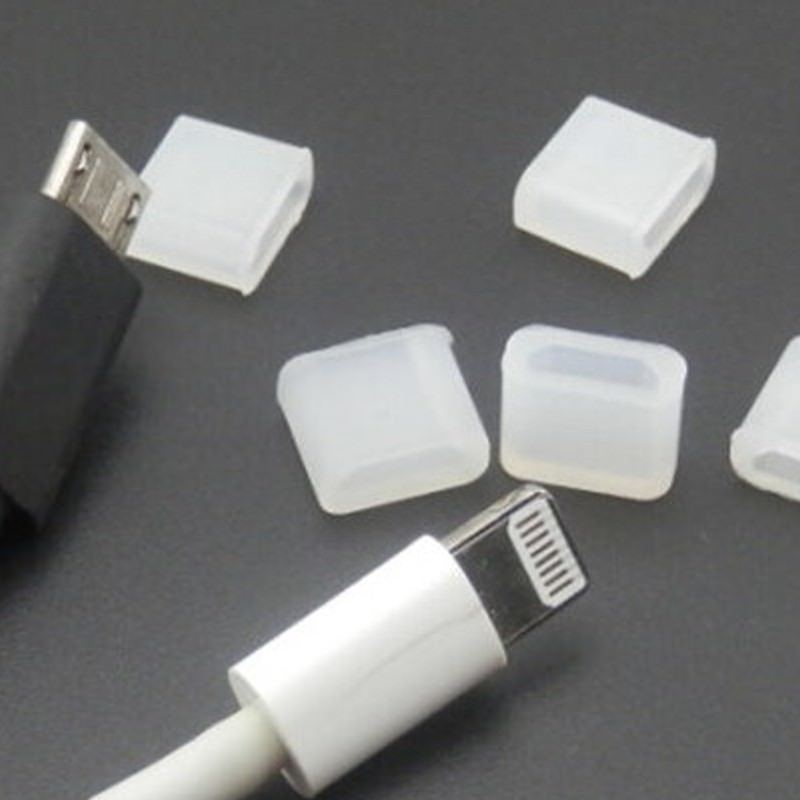 10Pcs Charging Cable Cord USB Port & Micro USB Dust Plug Prevent Rust ...