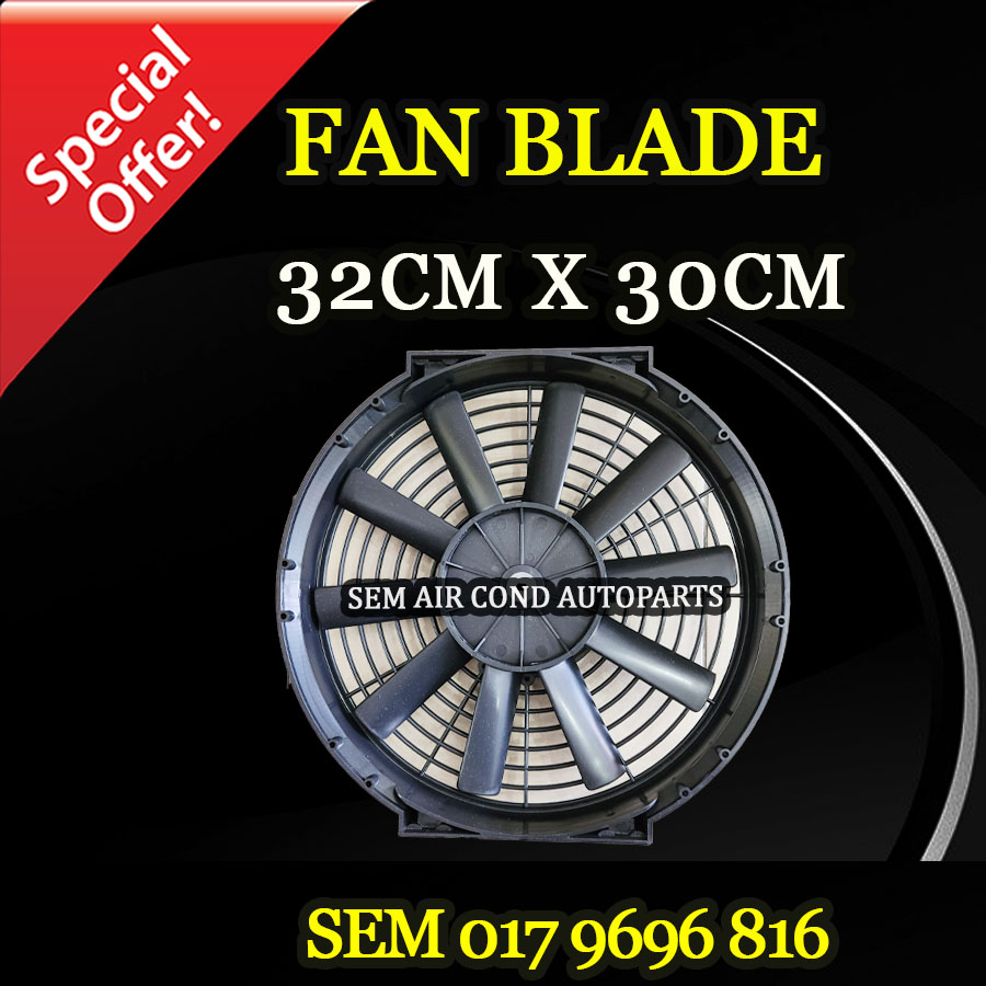 AIRCOND FAN BLADE 32CM X 30CM (CAR AIRCOND SYSTEM) KIPAS MODIFY ...