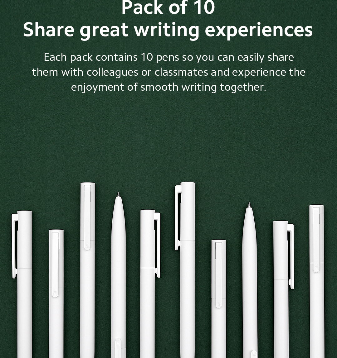 Xiaomi High-capacity Ball Pen (10-pack) | Shopee Malaysia