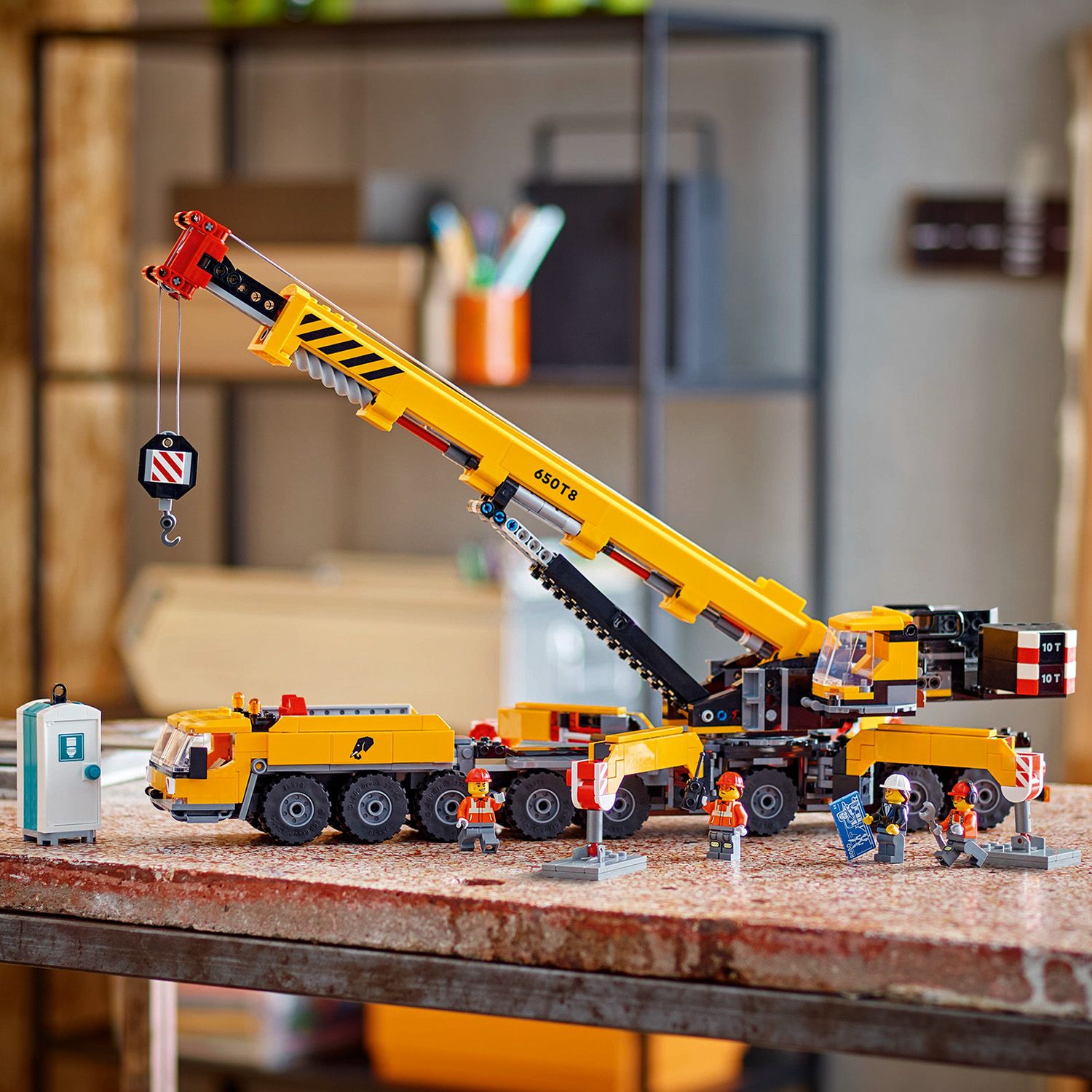 LEGO City 60409 Yellow Mobile Construction Crane (1116 Pieces) | Shopee ...