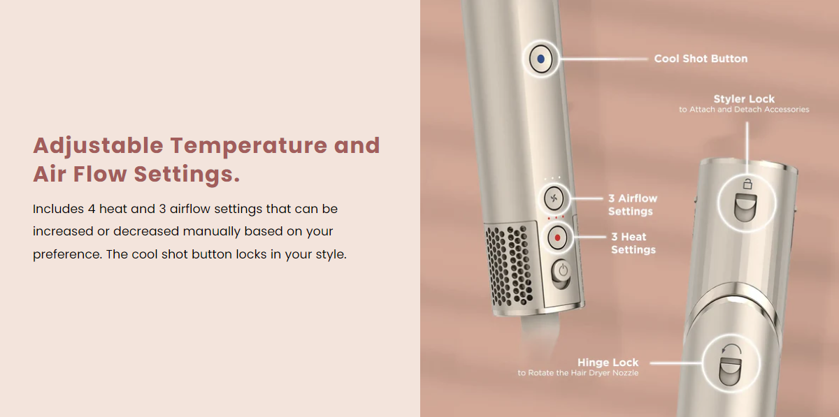Shark FlexStyle 2 in 1 Hair Dryer & Styler HD440 | Powerful Hair Dryer ...