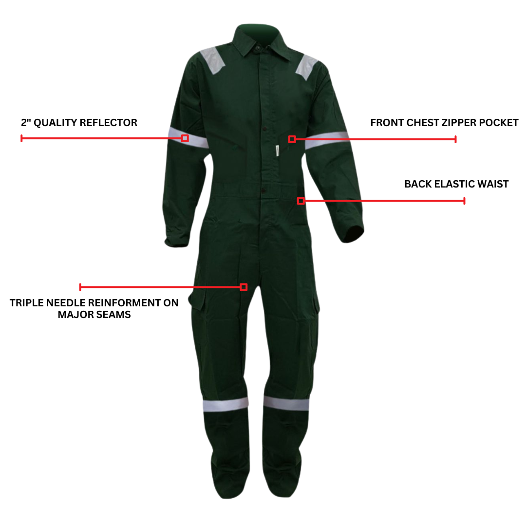 FLEMINGS 270GSM Fire Resistance Coverall (SIRIM DOSH) FRC ZIP POCKET ...