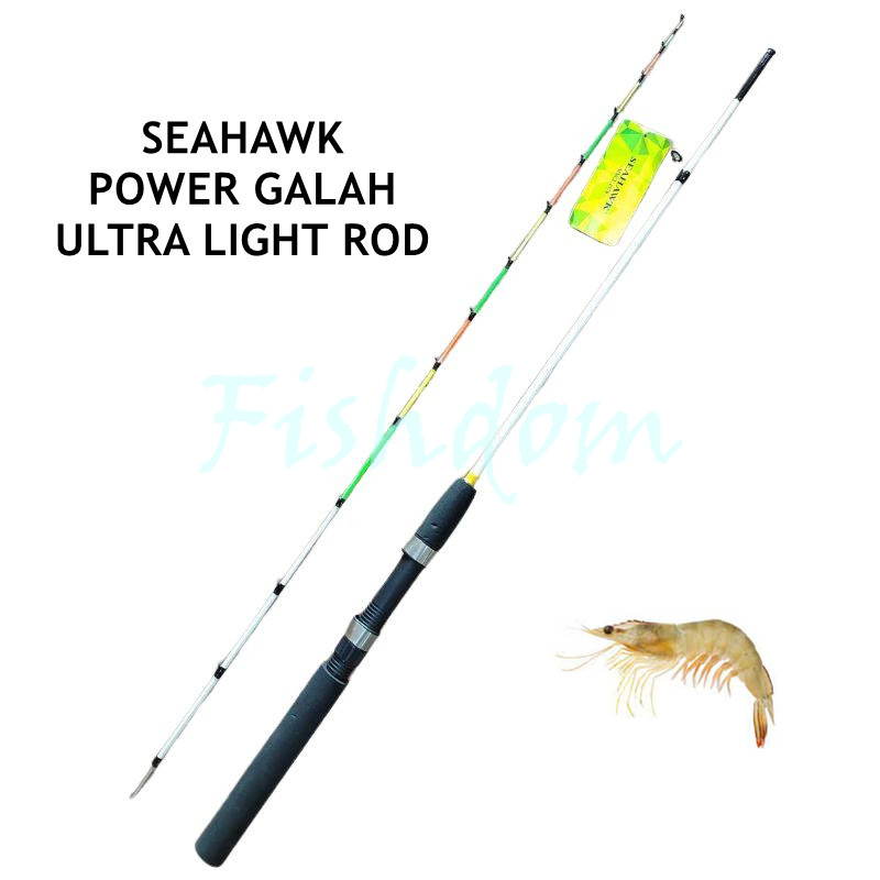 FISHDOM SEAHAWK POWER GALAH ULTRA LIGHT FISHING ROD JORAN UDANG PANCING ...
