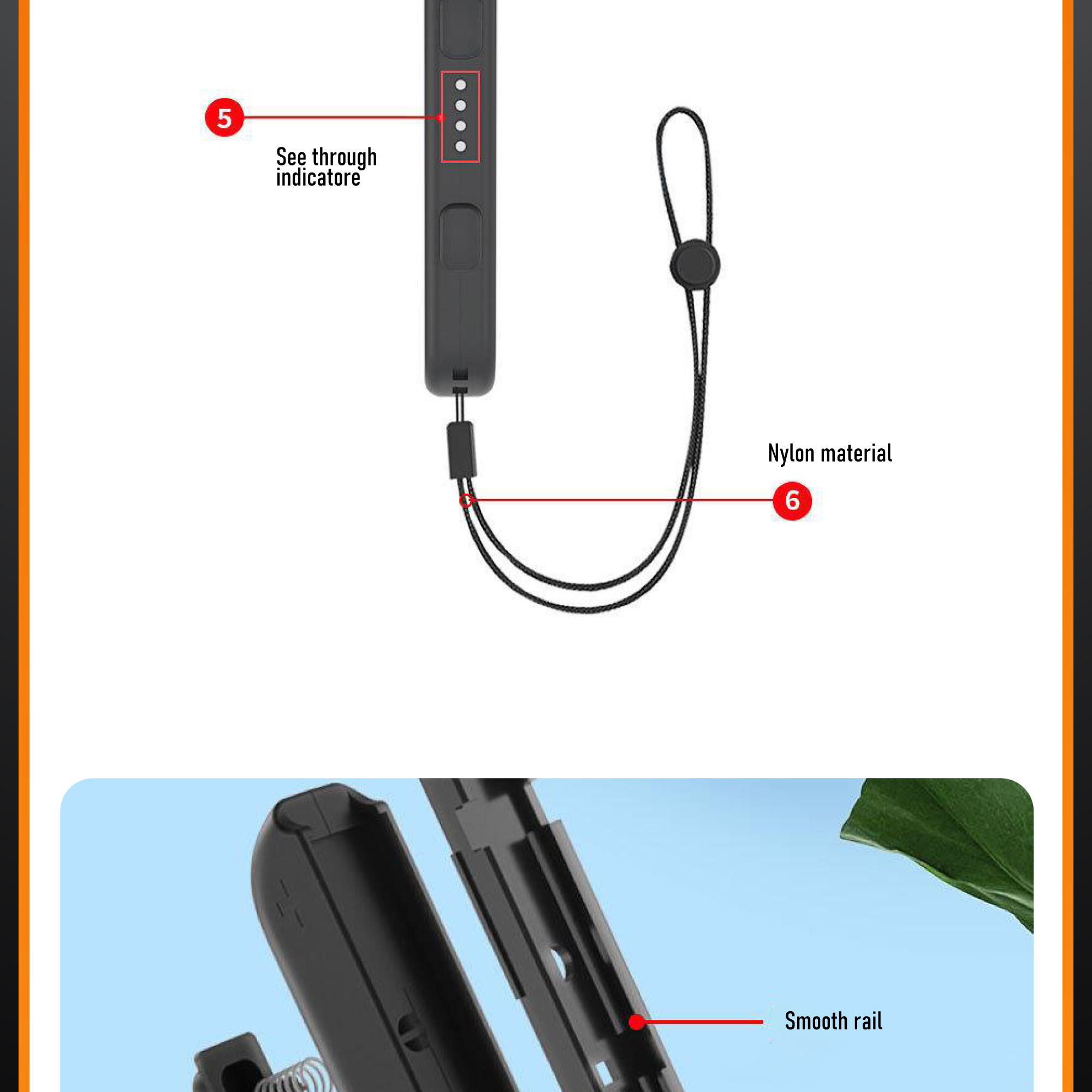 Akitomo Nintendo Switch OLED Switch V1/V2 Joy Con Strap Joycon Strap ...