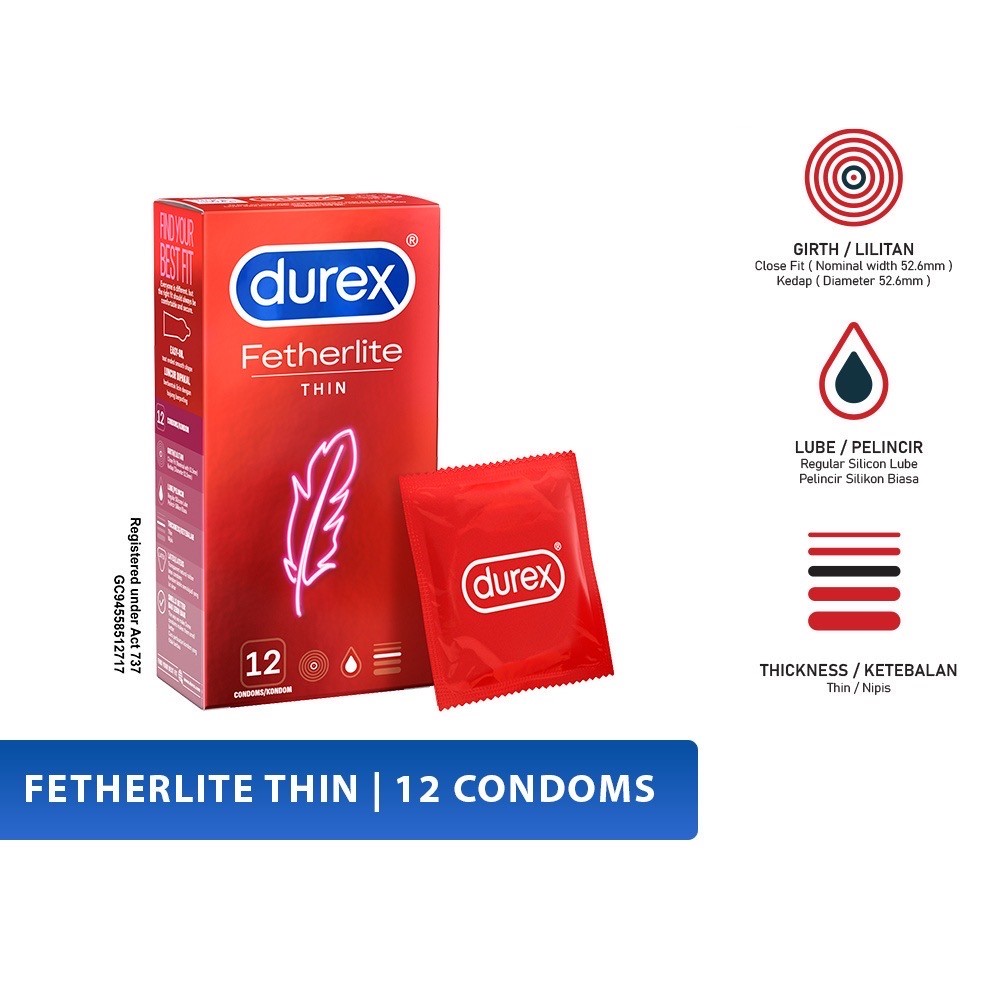 Durex Condom Range 12 pieces (Strawberry/Love/Together/Comfort XL/Extra Safe/Invisible ...