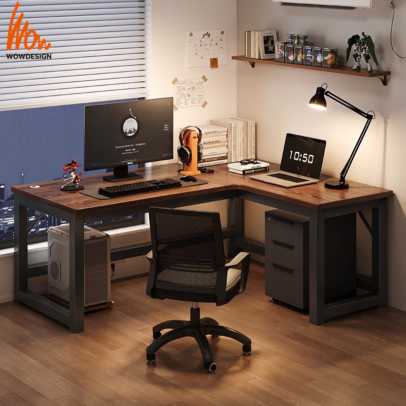 Meja Komputer Computer Table Office Table L Shape Meja Computer Meja ...