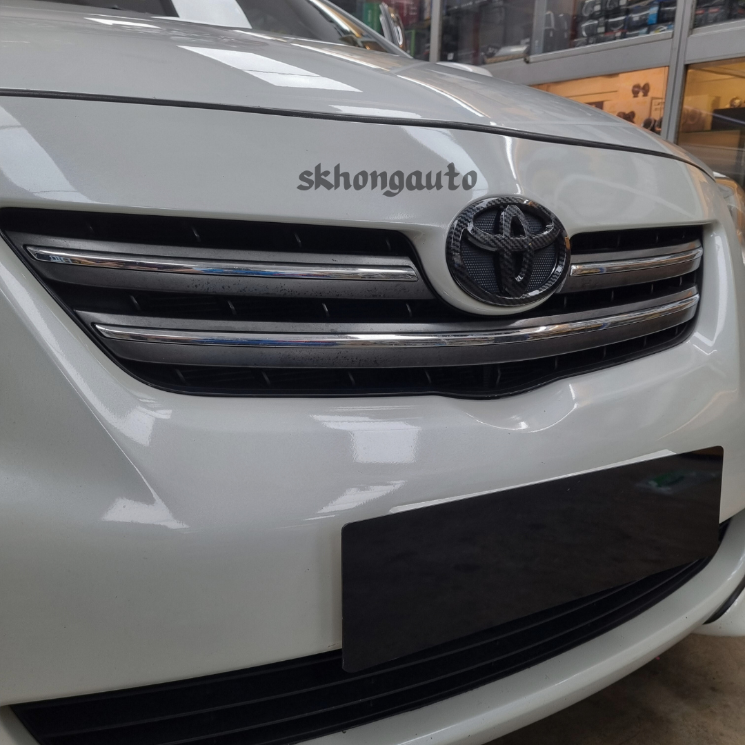 toyota altis 2008-2013 car logo emblem frame carbon fiber pnp ...